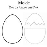 Molde de ovo de Páscoa para imprimir grátis - Artesanato Passo a Passo!