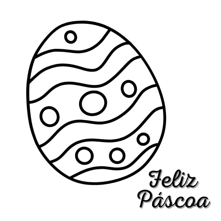 Molde de ovo de Páscoa para imprimir grátis - Artesanato Passo a Passo!