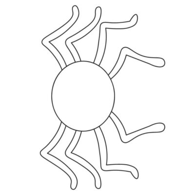 Molde Aranha Para Imprimir Tamanhos Pequeno E Grande Artesanato Passo