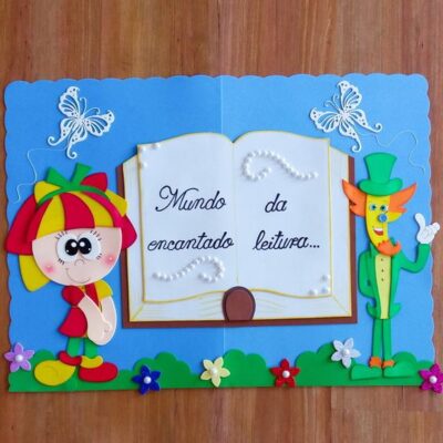 Molde de livro em EVA para imprimir tamanho grande - Artesanato Passo a ...