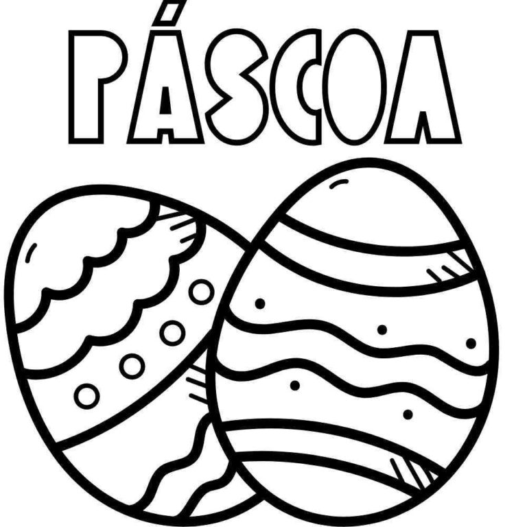 Ovo de Páscoa para pintar, imprimir e decorar - Artesanato Passo a Passo!