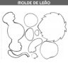 Molde de Leão para imprimir e recortar tamanho grande - Artesanato ...
