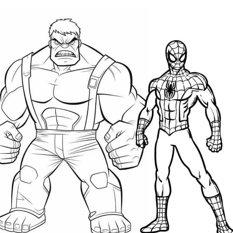 Homem Aranha para colorir e imprimir - Artesanato Passo a Passo!