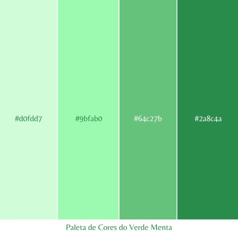 Paleta de cores verde: oliva, menta, musgo e água - Artesanato Passo a ...