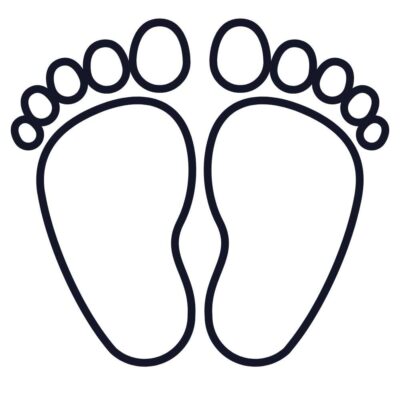 Molde de pé para imprimir e recortar tamanho grande - Artesanato Passo ...