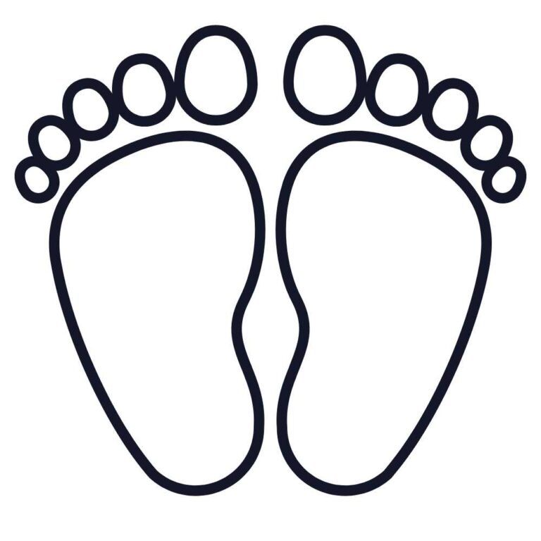 Molde de pé para imprimir e recortar tamanho grande - Artesanato Passo ...