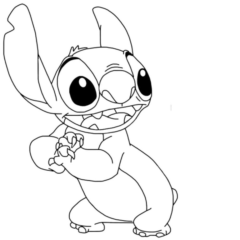 Stitch para colorir, imprimir e entreter as crianças - Artesanato Passo ...