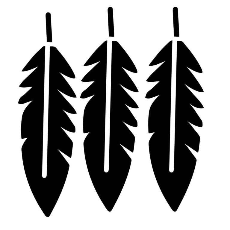 Molde de Pena de índio para imprimir, recortar e colorir - Artesanato ...