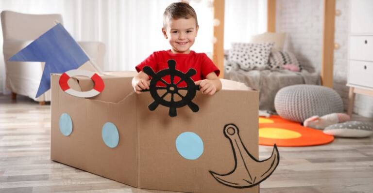 Molde de barco de papelão para imprimir - Artesanato Passo a Passo!