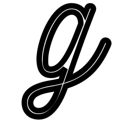 Molde da Letra G para imprimir em PDF - Artesanato Passo a Passo!