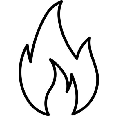 Molde de Fogo para imprimir e recortar - Artesanato Passo a Passo!