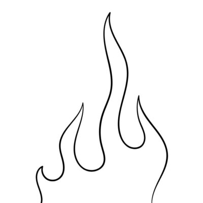 Molde de Fogo para imprimir e recortar - Artesanato Passo a Passo!