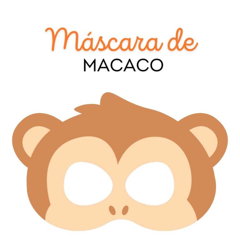 Molde de macaco para imprimir em PDF - Artesanato Passo a Passo!