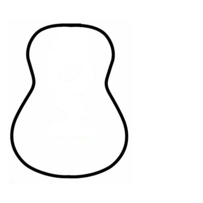 Molde de violão para imprimir em PDF Grátis - Artesanato Passo a Passo!