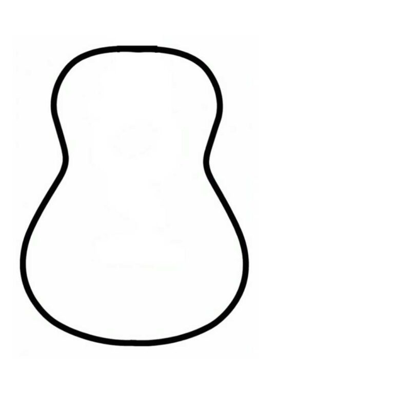 Molde de violão para imprimir em PDF Grátis - Artesanato Passo a Passo!