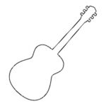 Molde de violão para imprimir em PDF Grátis - Artesanato Passo a Passo!