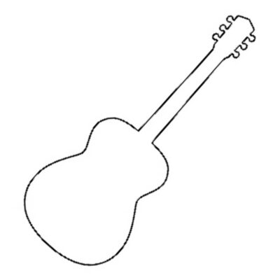 Molde de violão para imprimir em PDF Grátis - Artesanato Passo a Passo!