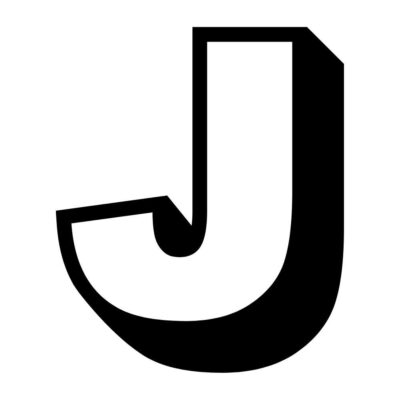 Molde Letra J grande para imprimir - Artesanato Passo a Passo!
