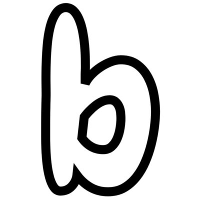 Moldes da Letra B em PDF para imprimir recortar - Artesanato Passo a Passo!