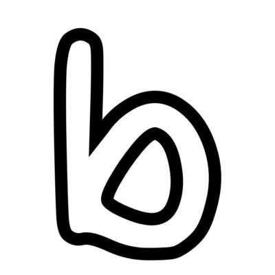 Moldes da Letra B em PDF para imprimir recortar - Artesanato Passo a Passo!
