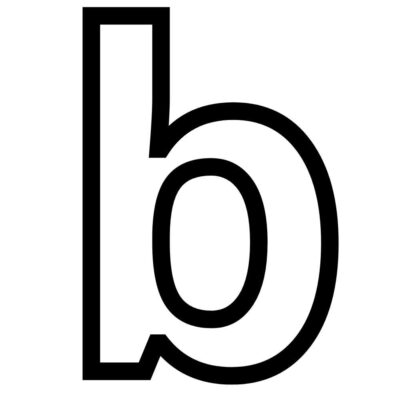 Moldes da Letra B em PDF para imprimir recortar - Artesanato Passo a Passo!