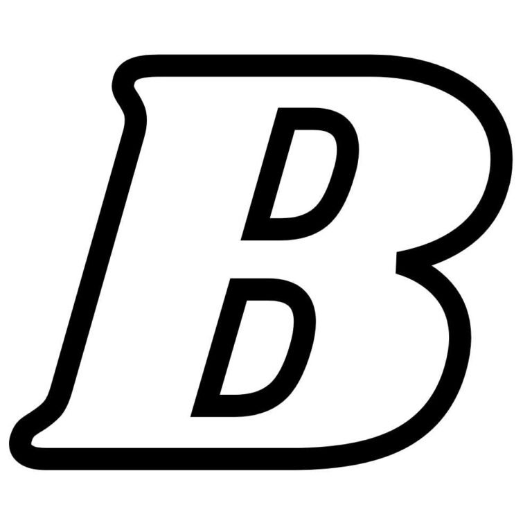 Moldes da Letra B em PDF para imprimir recortar - Artesanato Passo a Passo!