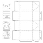 Molde de Caixa Milk para imprimir em PDF grátis - Artesanato Passo a Passo!