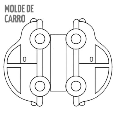 Molde de carro para imprimir em PDF - Artesanato Passo a Passo!