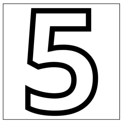 Moldes de Números para imprimir e recortar em PDF - Artesanato Passo a ...