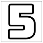 Moldes de Números para imprimir e recortar em PDF - Artesanato Passo a ...