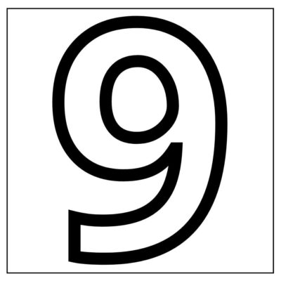 Moldes de Números para imprimir e recortar em PDF - Artesanato Passo a ...