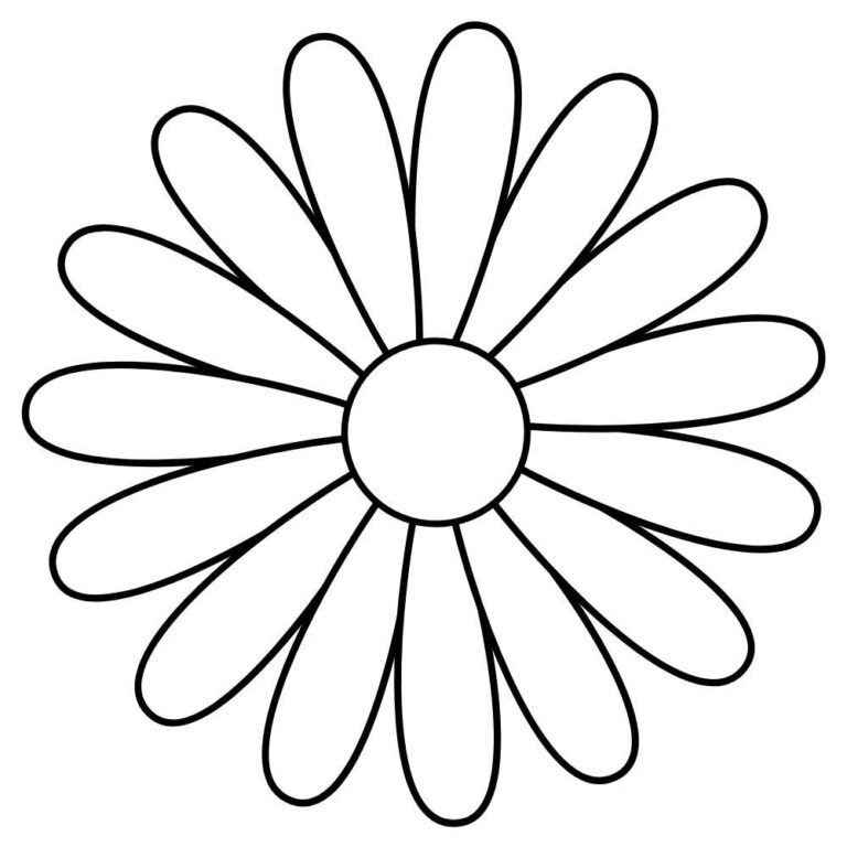 Molde de Margarida para imprimir em PDF - Artesanato Passo a Passo!
