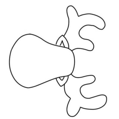 Molde de rena de Natal para imprimir - Artesanato Passo a Passo!