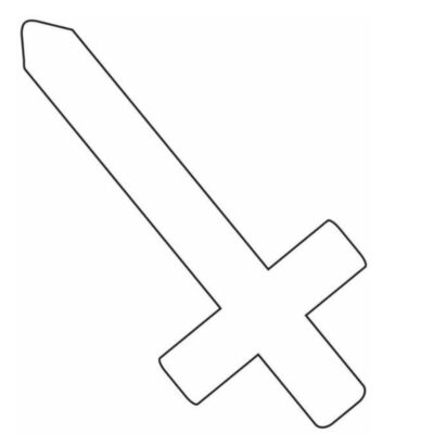 Molde de espada para imprimir em PDF - Artesanato Passo a Passo!