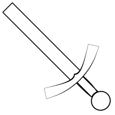 Molde de espada para imprimir em PDF - Artesanato Passo a Passo!