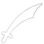 Molde de espada para imprimir em PDF - Artesanato Passo a Passo!