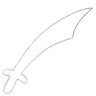 Molde de espada para imprimir em PDF - Artesanato Passo a Passo!