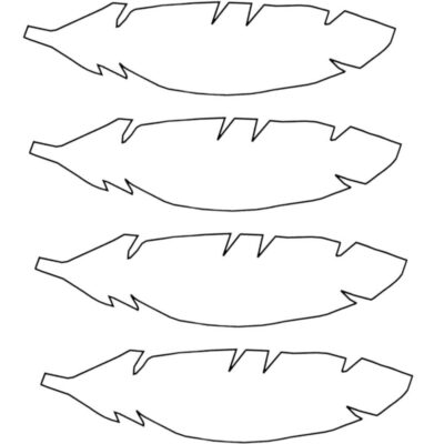Molde de penas para imprimir em PDF - Artesanato Passo a Passo!