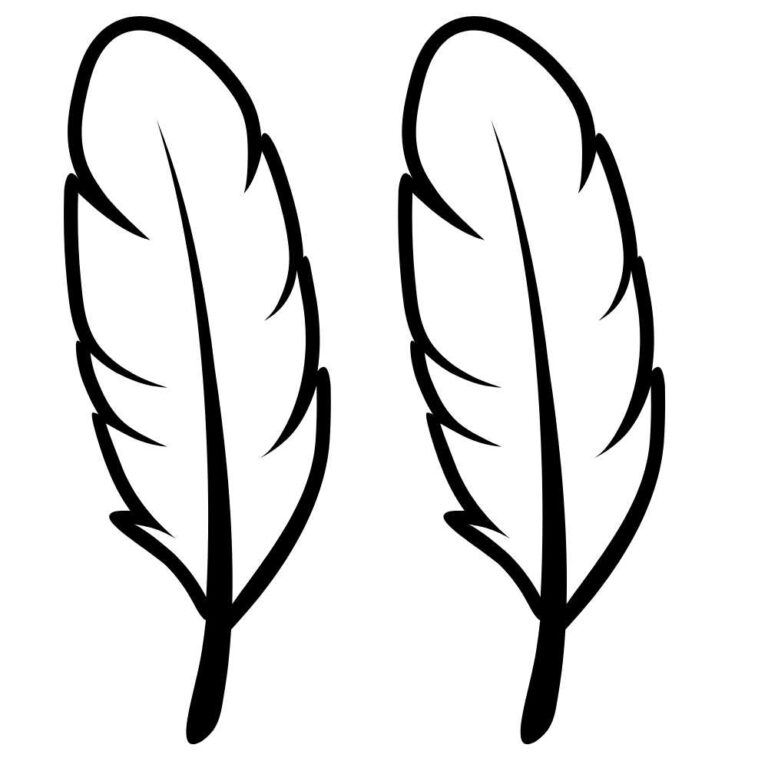 Molde de penas para imprimir em PDF - Artesanato Passo a Passo!