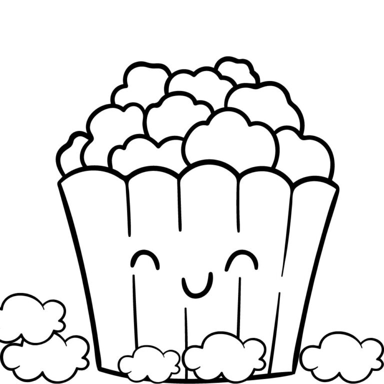 Molde de Pipoca para imprimir em PDF - Artesanato Passo a Passo!