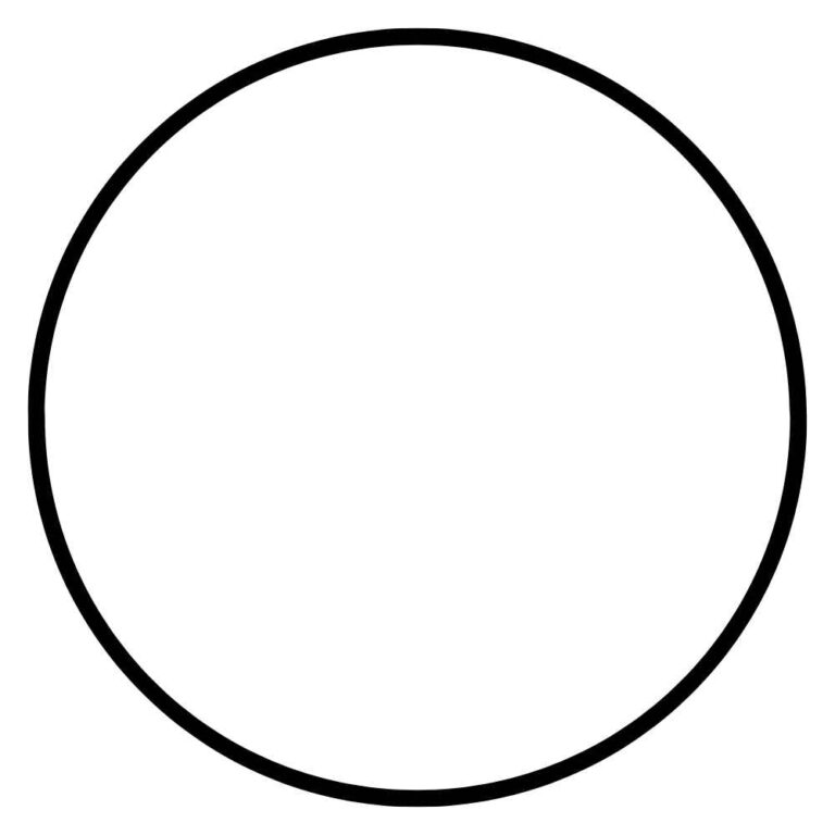 Molde de círculo para imprimir e recortar - Artesanato Passo a Passo!