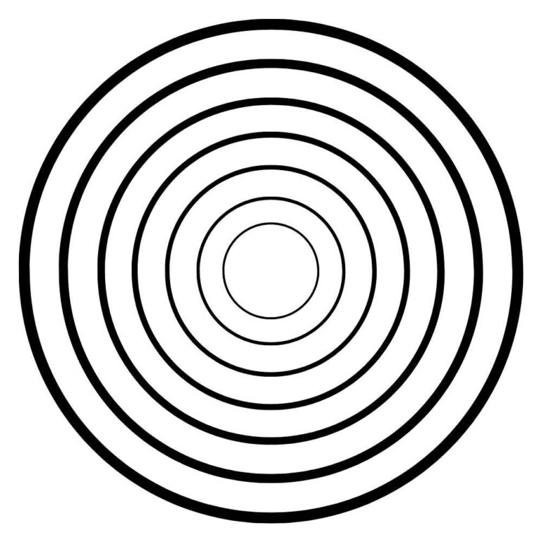 Molde de círculo para imprimir e recortar - Artesanato Passo a Passo!