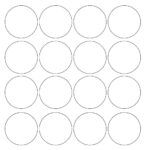 Molde de círculo para imprimir e recortar - Artesanato Passo a Passo!