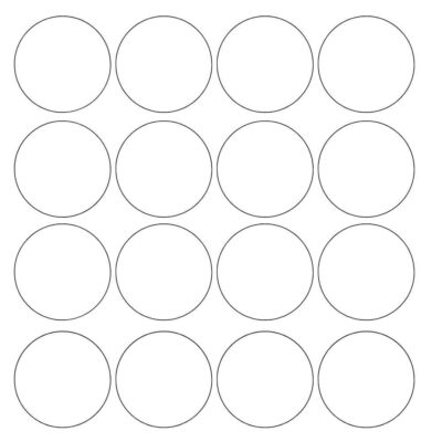 Molde de círculo para imprimir e recortar - Artesanato Passo a Passo!