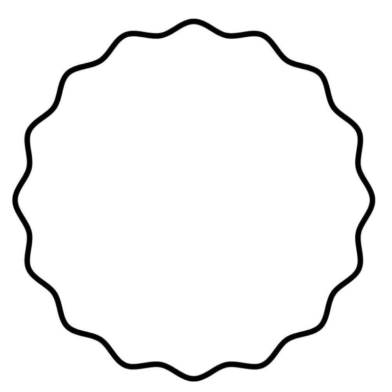 Molde de círculo para imprimir e recortar - Artesanato Passo a Passo!