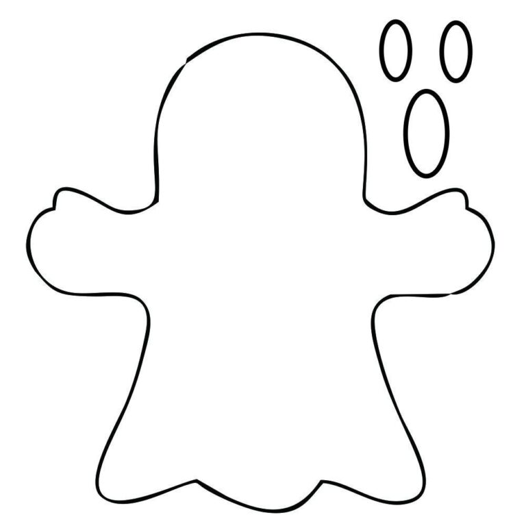 Molde de fantasma para imprimir em PDF - Artesanato Passo a Passo!