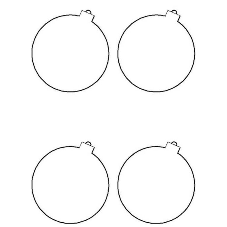 Molde de bola de Natal para imprimir - Artesanato Passo a Passo!