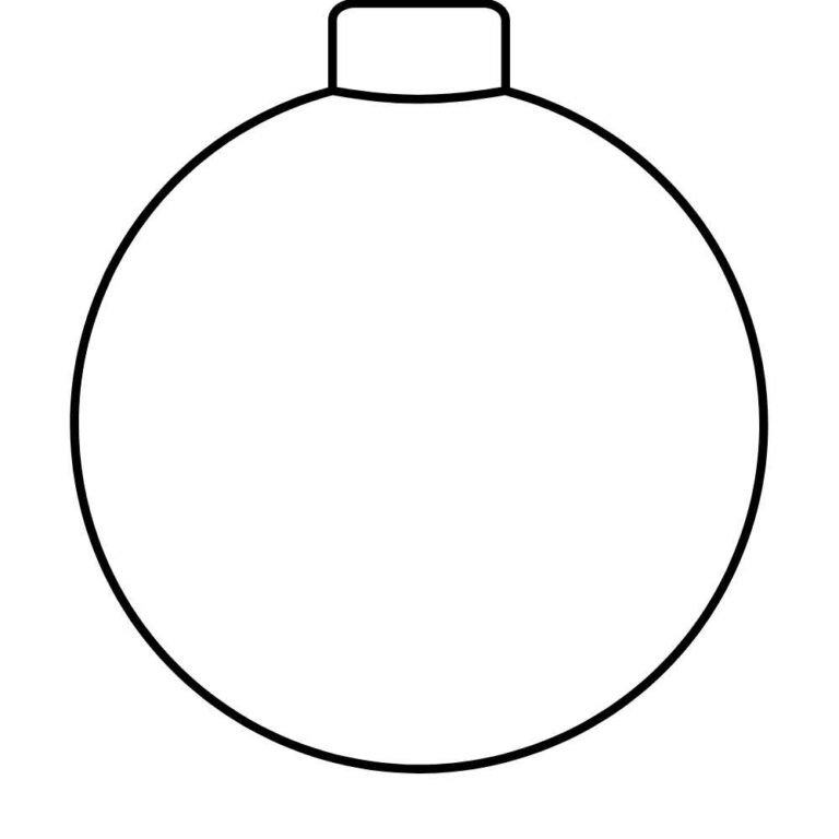 Molde de bola de Natal para imprimir - Artesanato Passo a Passo!