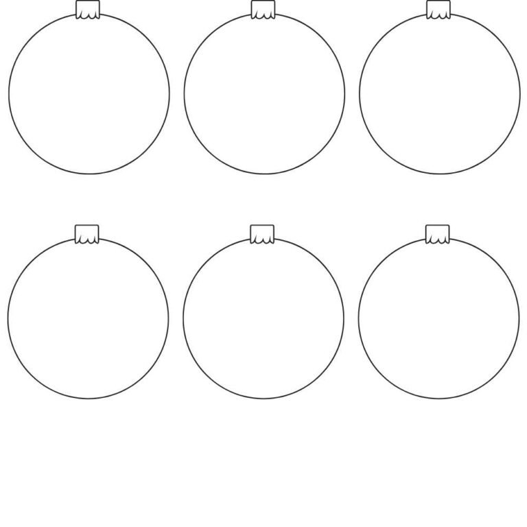 Molde de bola de Natal para imprimir - Artesanato Passo a Passo!