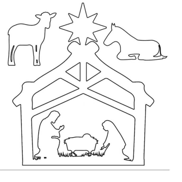 Presépio para imprimir e montar em PDF - Artesanato Passo a Passo!